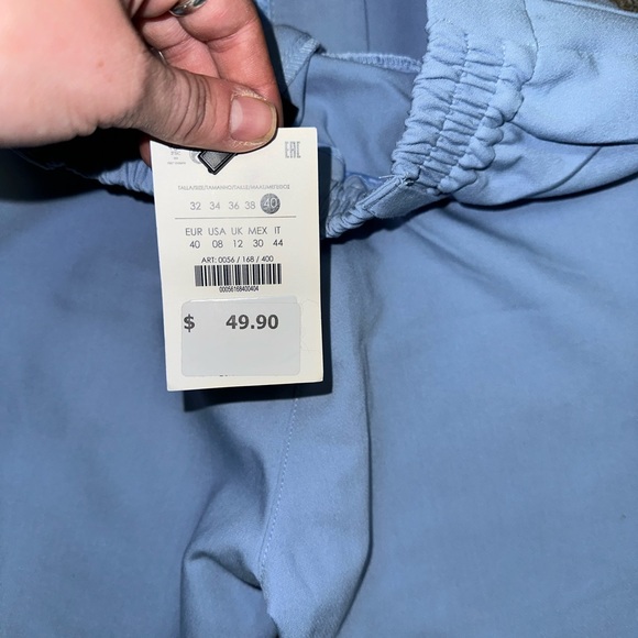 Bershka | Pants & Jumpsuits | Nwt Bershka Baby Blue Cargo Pant | Poshmark